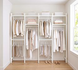Essential Walk-In Closet by Hold Everything, 8' Complete Hanging System ...