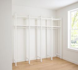 Essential Walk-In Closet by Hold Everything, 8' Long Hanging System ...