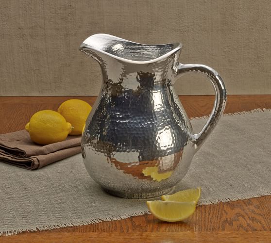 Hammered Metal Pitcher | Pottery Barn