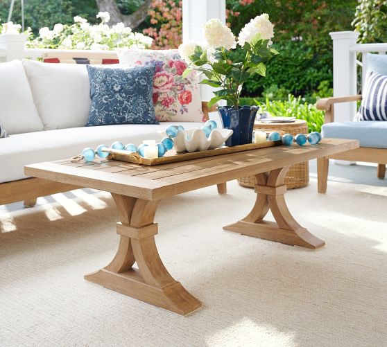 Fallbrook Outdoor Coffee Table (52") | Pottery Barn