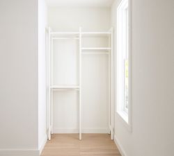 Essential Walk-In Closet by Hold Everything, 4' Complete Hanging System ...