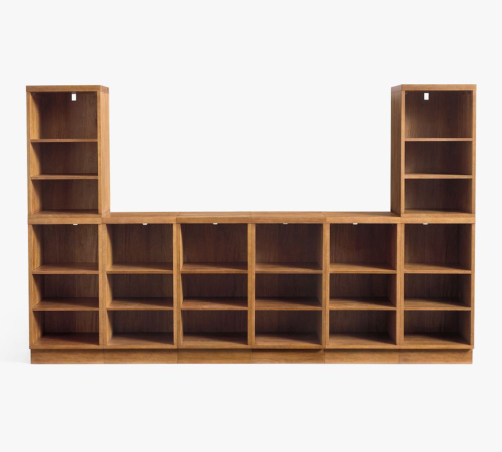 Reed Modular Bar Set with Open Shelves (108") | Pottery Barn