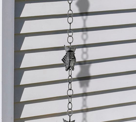 Fish Shaped Rain Chain 8.5 Ft | Pottery Barn