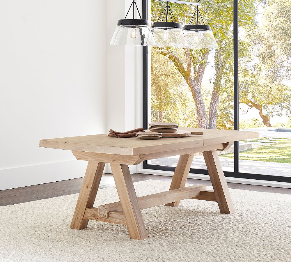 Ezra Extending Dining Table (82"- 100") | Pottery Barn