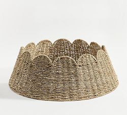 Woven Scallop Tree Collar | Pottery Barn