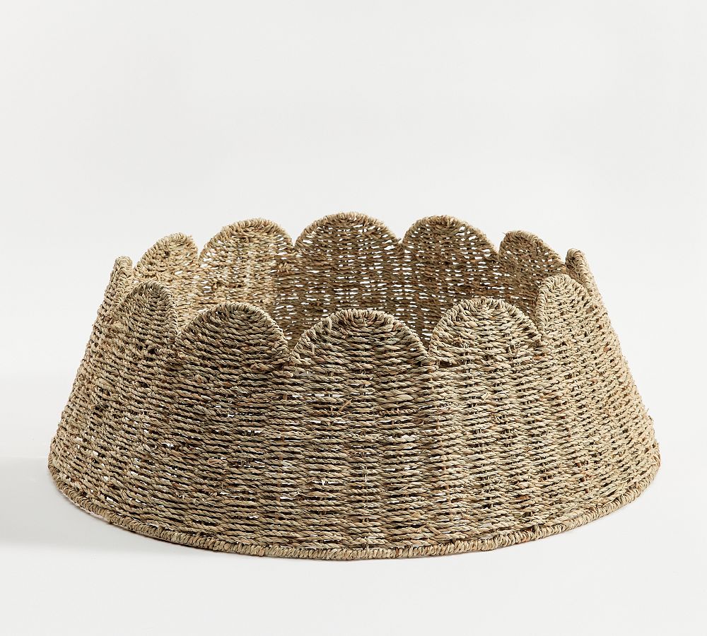 Woven Scallop Tree Collar | Pottery Barn