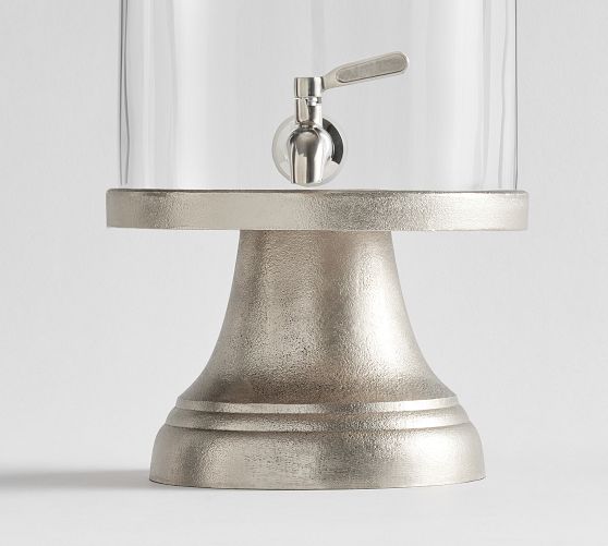 Rustic Silver Drink Dispenser Stand | Pottery Barn