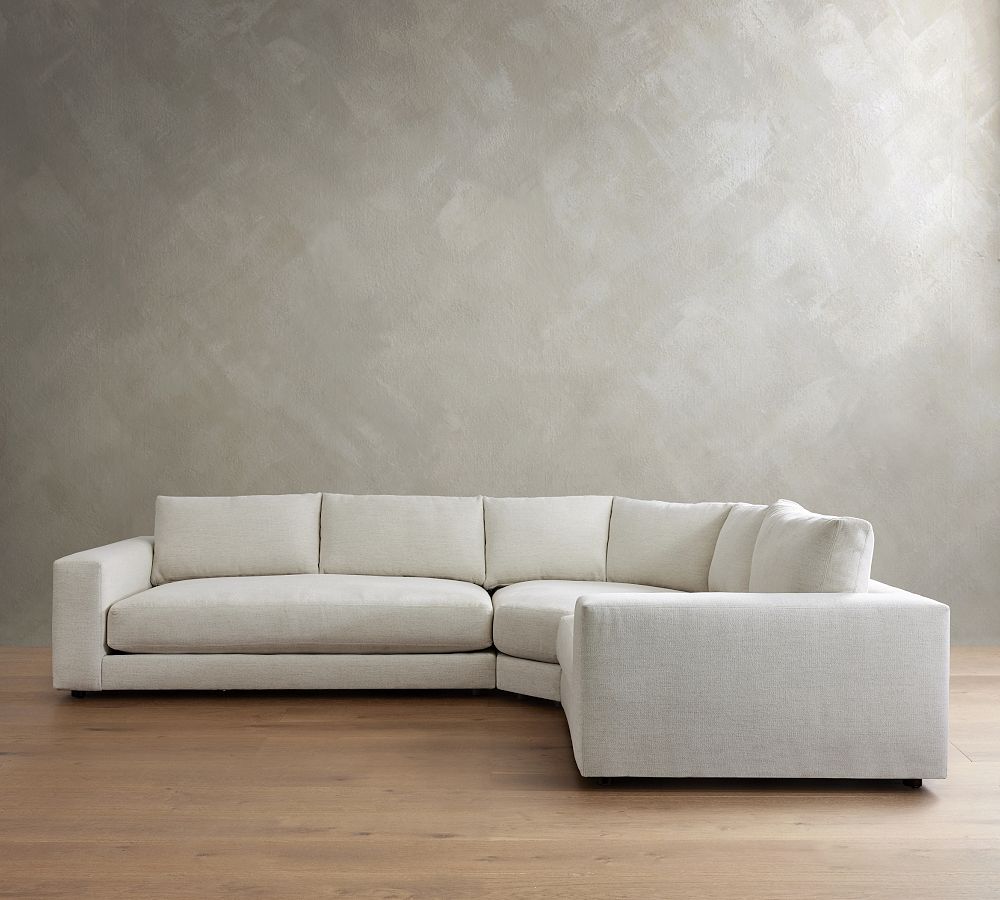 Carmel Lounge 3-Piece Wedge Sectional (128"–130") | Pottery Barn