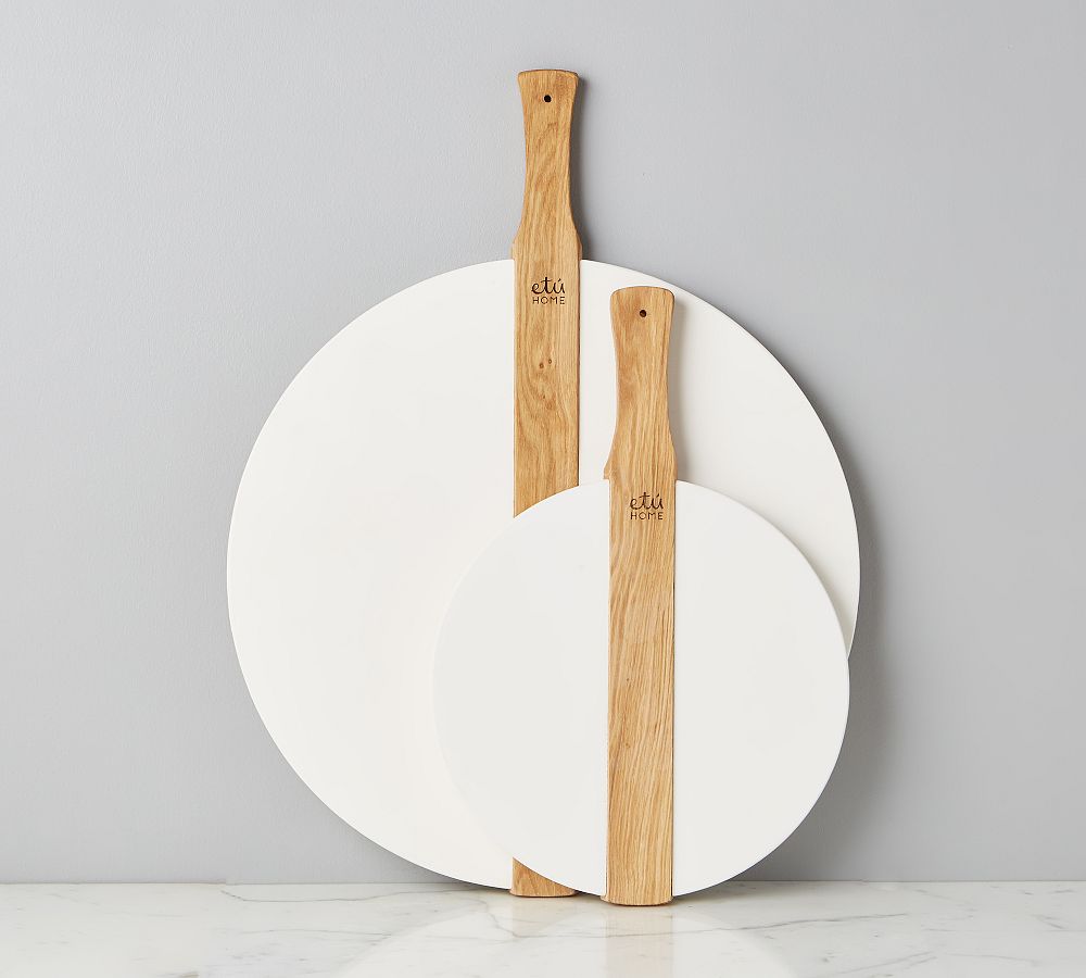 Reclaimed Italian Wood Round Cheese Board | Pottery Barn