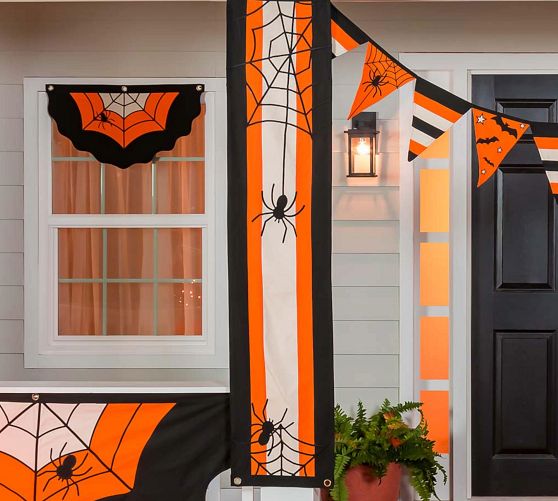 Halloween Spider Web Porch Decor | Pottery Barn