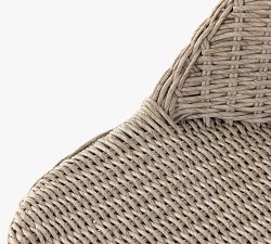 Encinitas Wicker Petite Outdoor Dining Chair | Pottery Barn