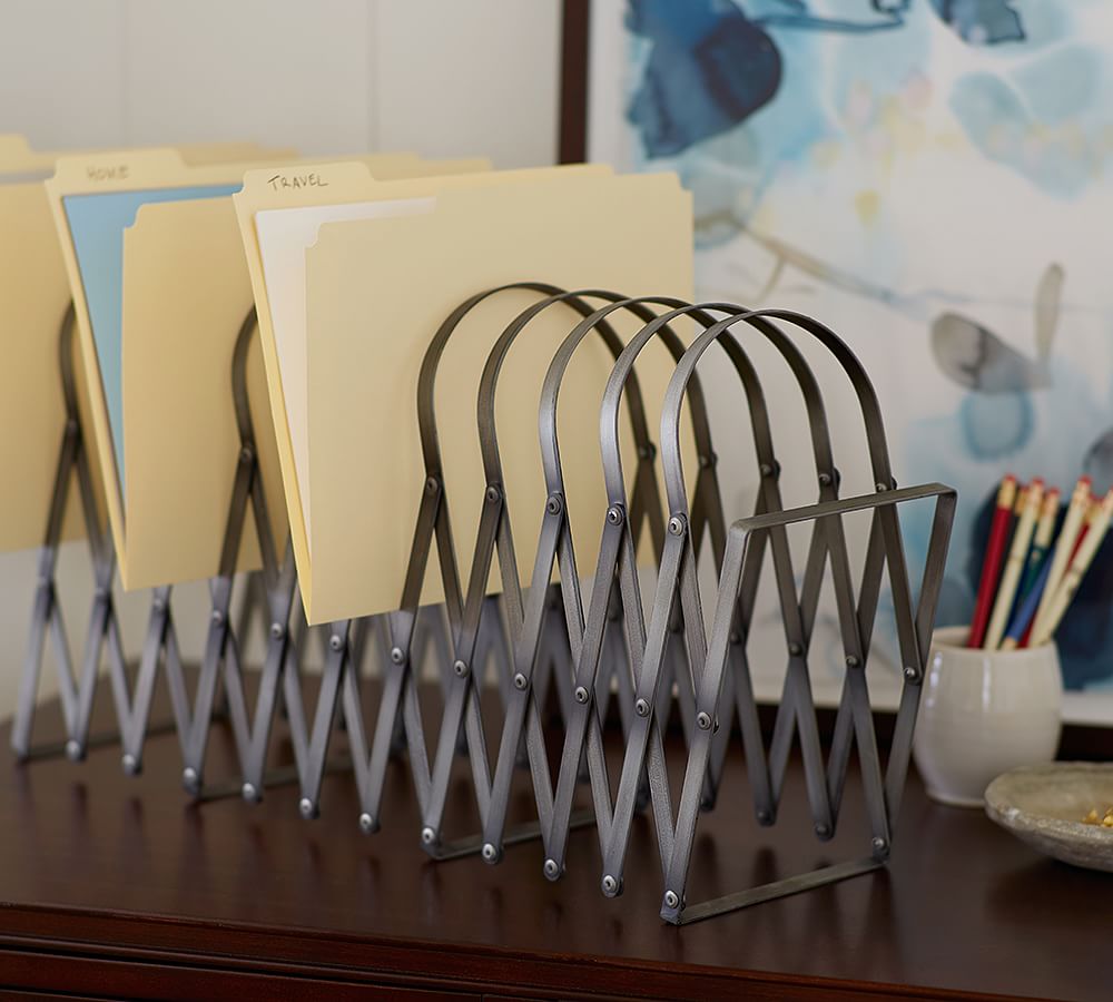 Metal Accordion File Storage | Pottery Barn