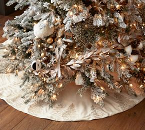 Rustic Forest Tree Skirt | Pottery Barn