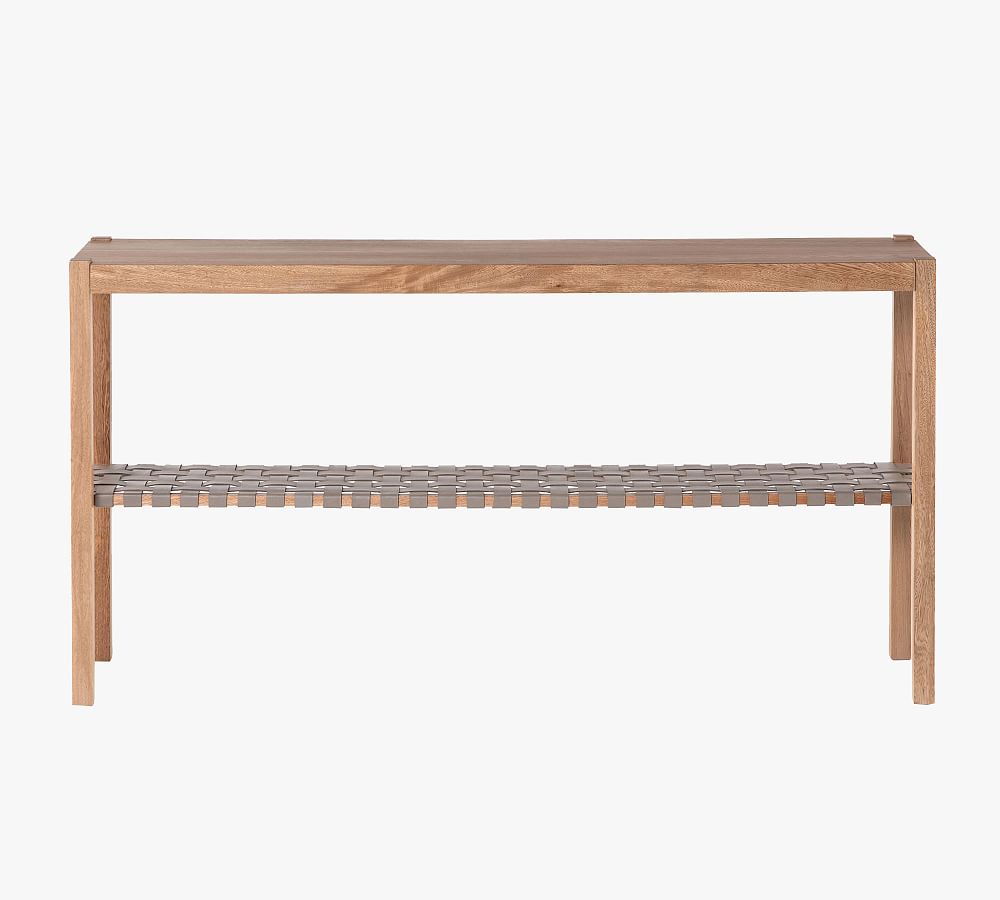 Bardill Woven Leather Console Table | Pottery Barn