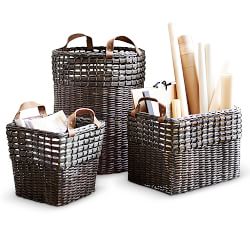Aster Woven Rectangle Storage Basket | Pottery Barn