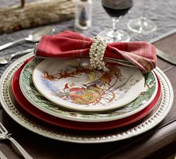 Mini Sleigh Bell Napkin Ring, Set of 4 | Pottery Barn