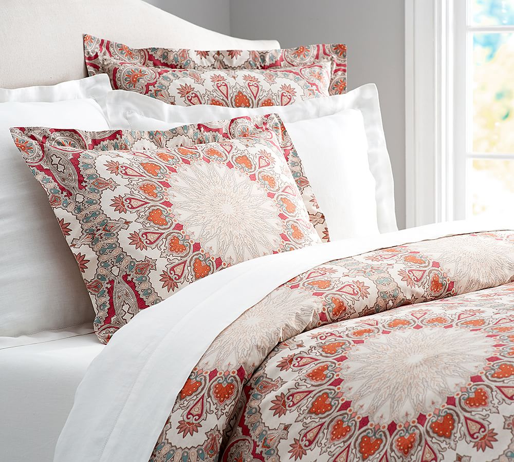 Valencia Medallion Patterned Sham | Pottery Barn