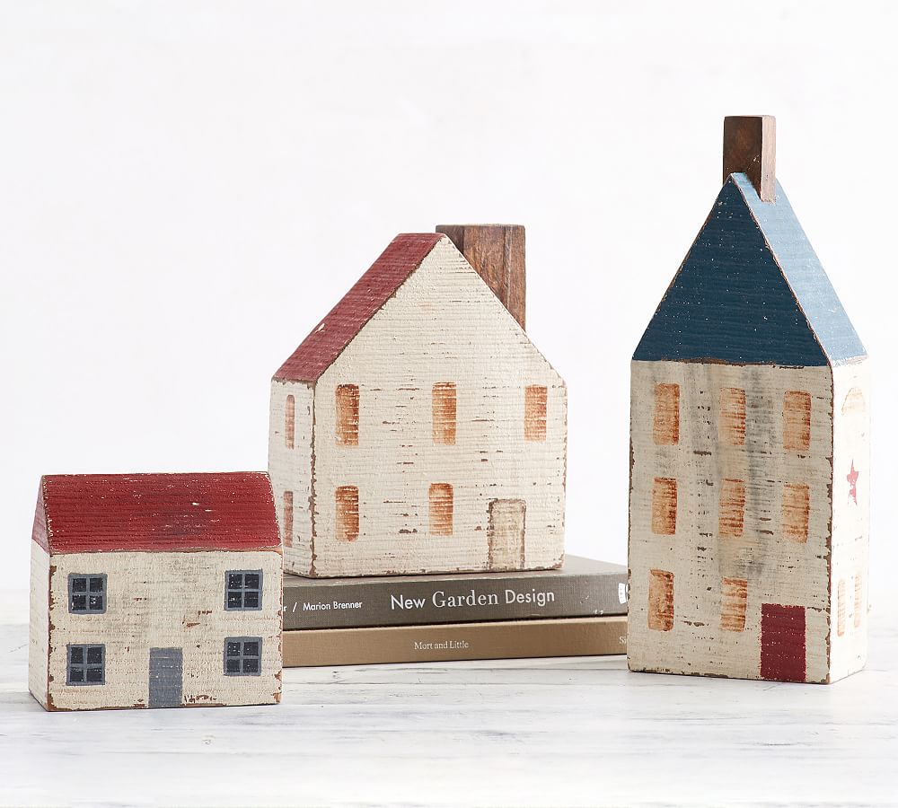 Americana Wooden Decorative Houses | Pottery Barn