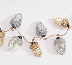 Mercury Acorn Garland | Pottery Barn