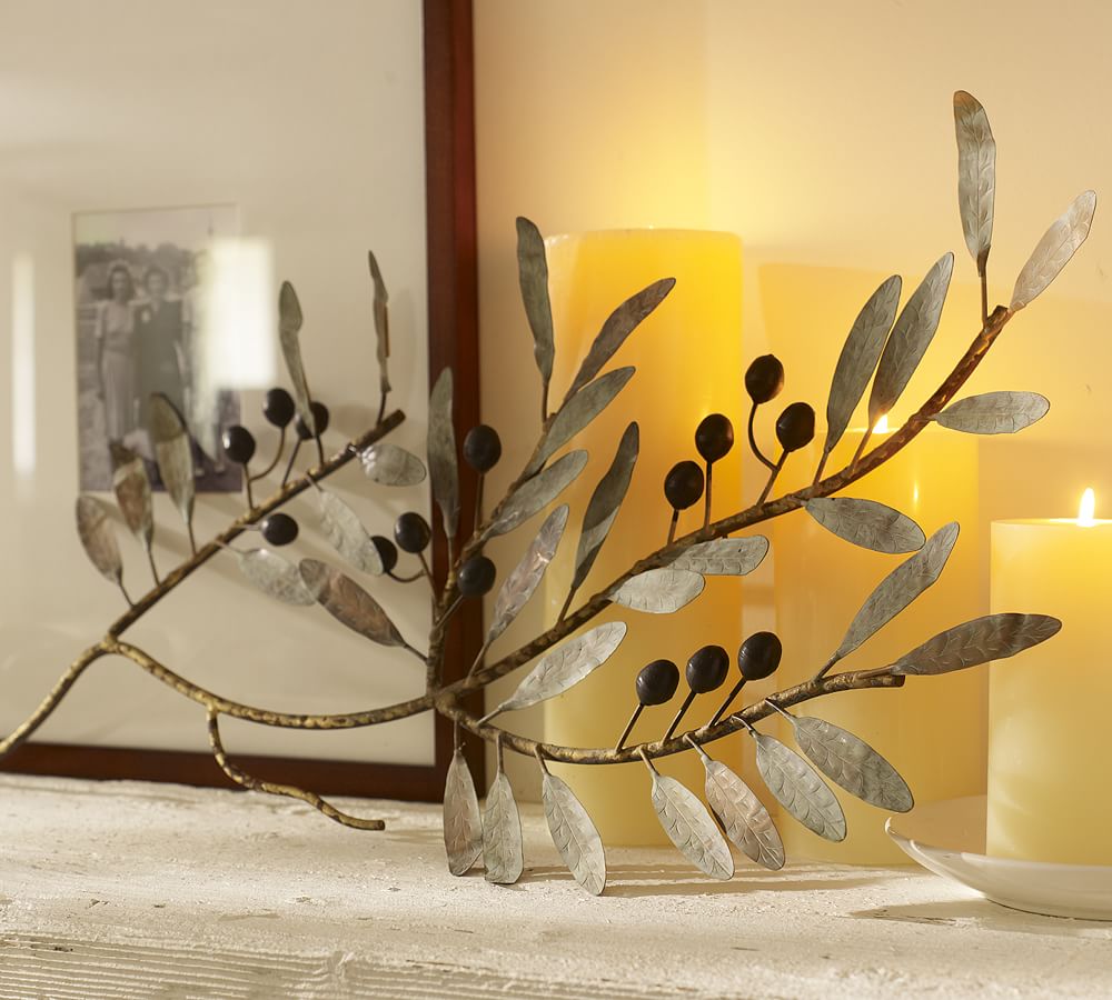 Metal Olive Branch Wall Art | Pottery Barn
