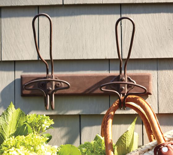 Wire & Wood Double Hook | Pottery Barn