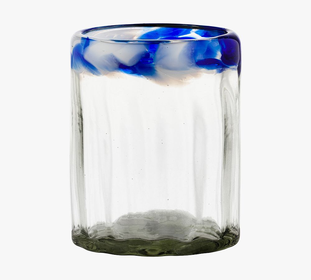 Optic Ocean Double Old Fashioned Glass Set | Pottery Barn