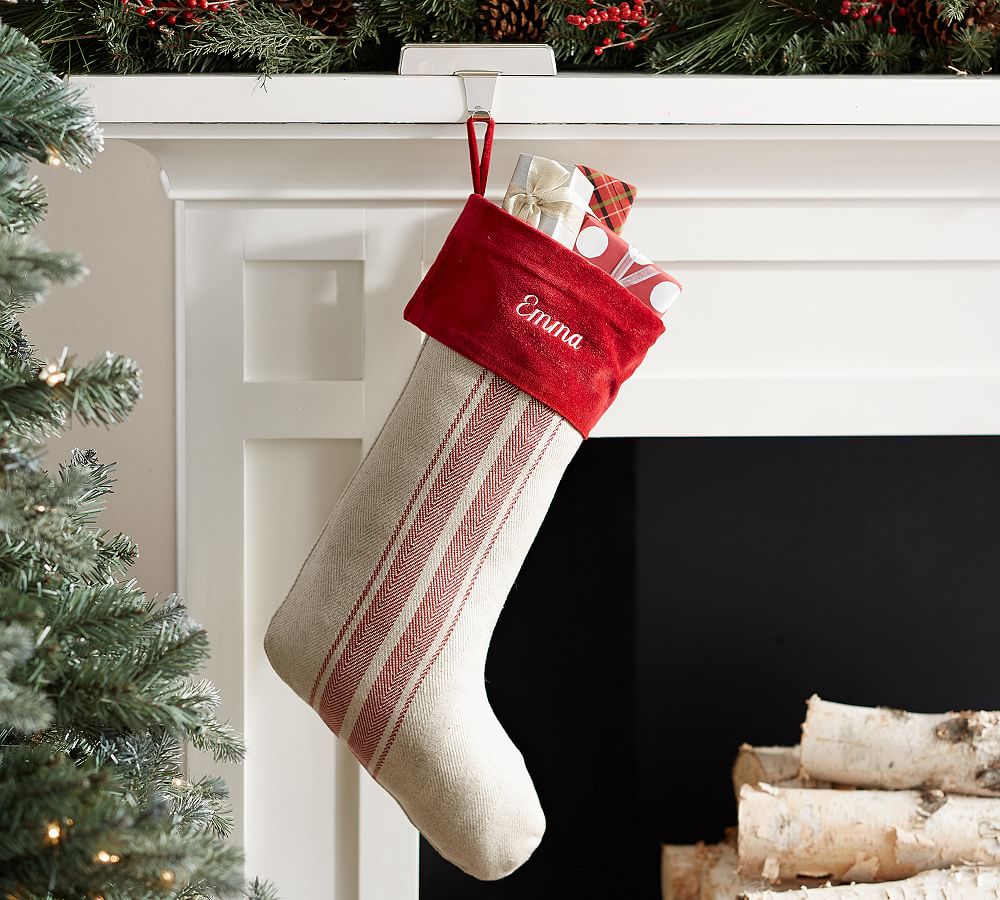 Grain Sack Stripe Stocking | Pottery Barn