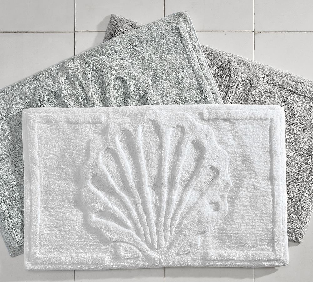 Shell Sculpted Bath Mat | Pottery Barn