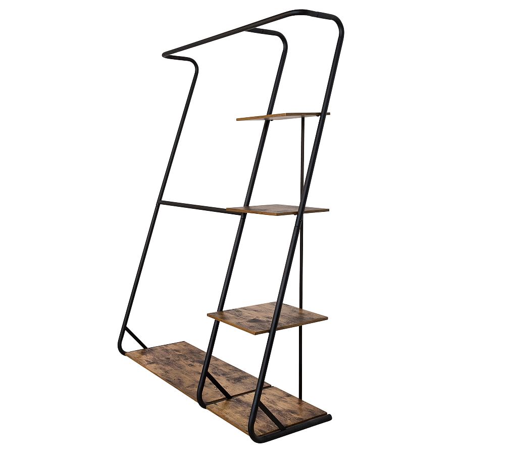 Z-Frame Open Wardrobe with Shelves | Pottery Barn