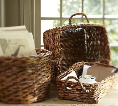 Pottery barn baskets store