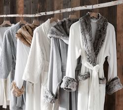 Furry Knit Robe | Pottery Barn