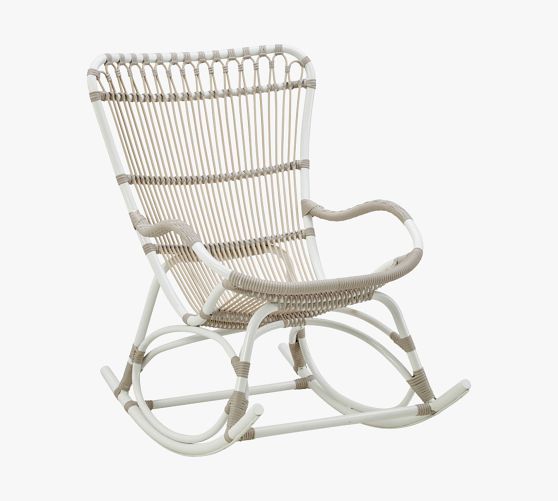 Monet Rattan Outdoor Rocking Chair | Pottery Barn