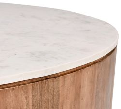 Mila Round Marble Coffee Table (46") | Pottery Barn