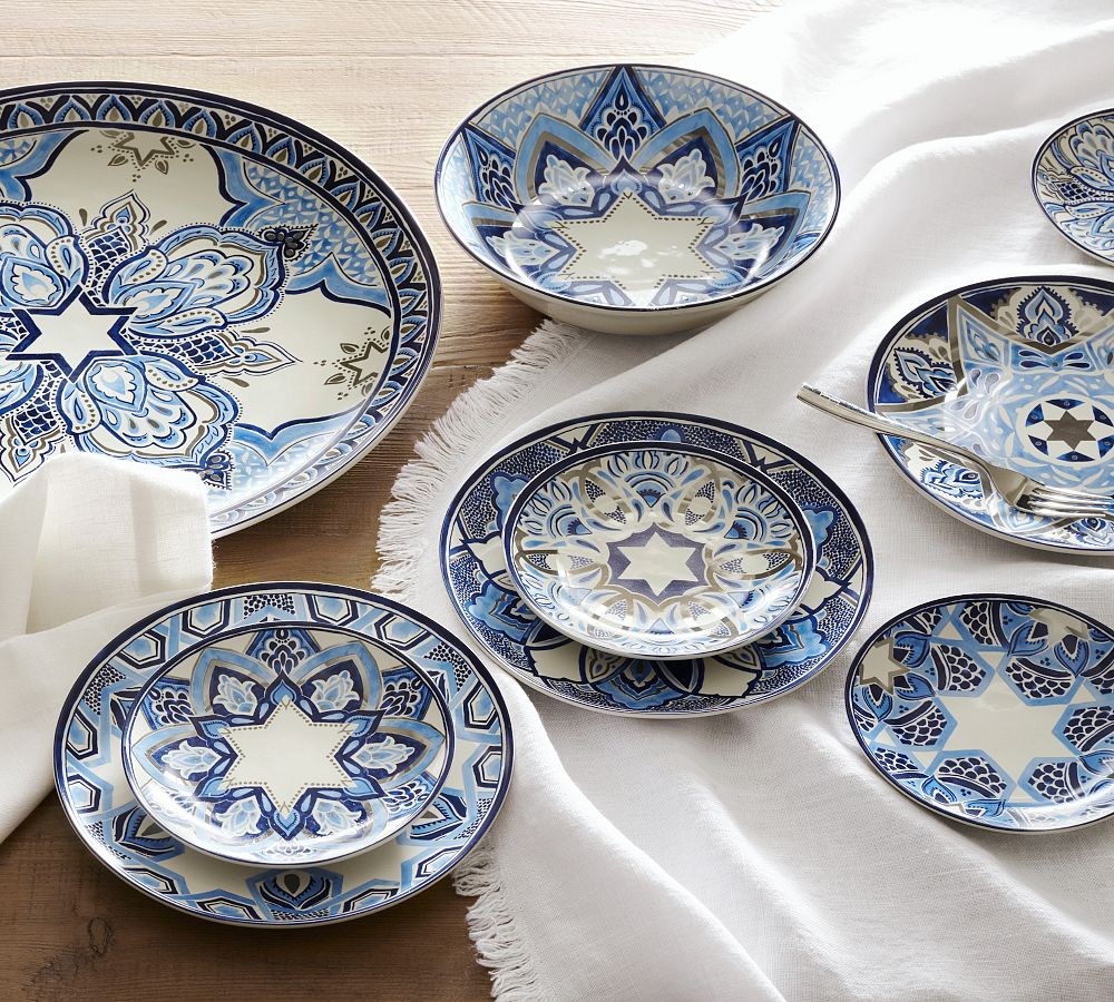 Hanukkah Stoneware Dinnerware Collection | Pottery Barn