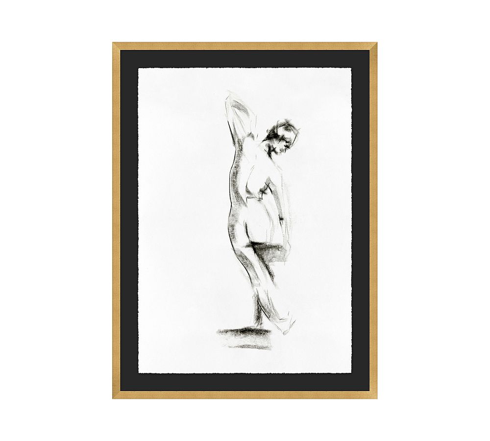 Contrapposto Figure Framed Print | Pottery Barn