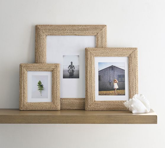 Abaca Rope Woven Frames | Pottery Barn