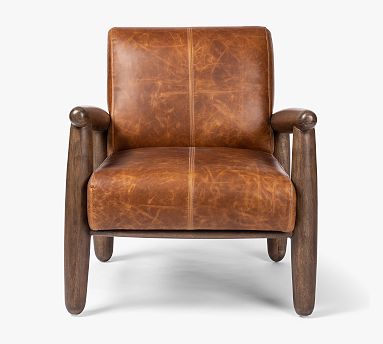 Westan Leather Chair | Pottery Barn