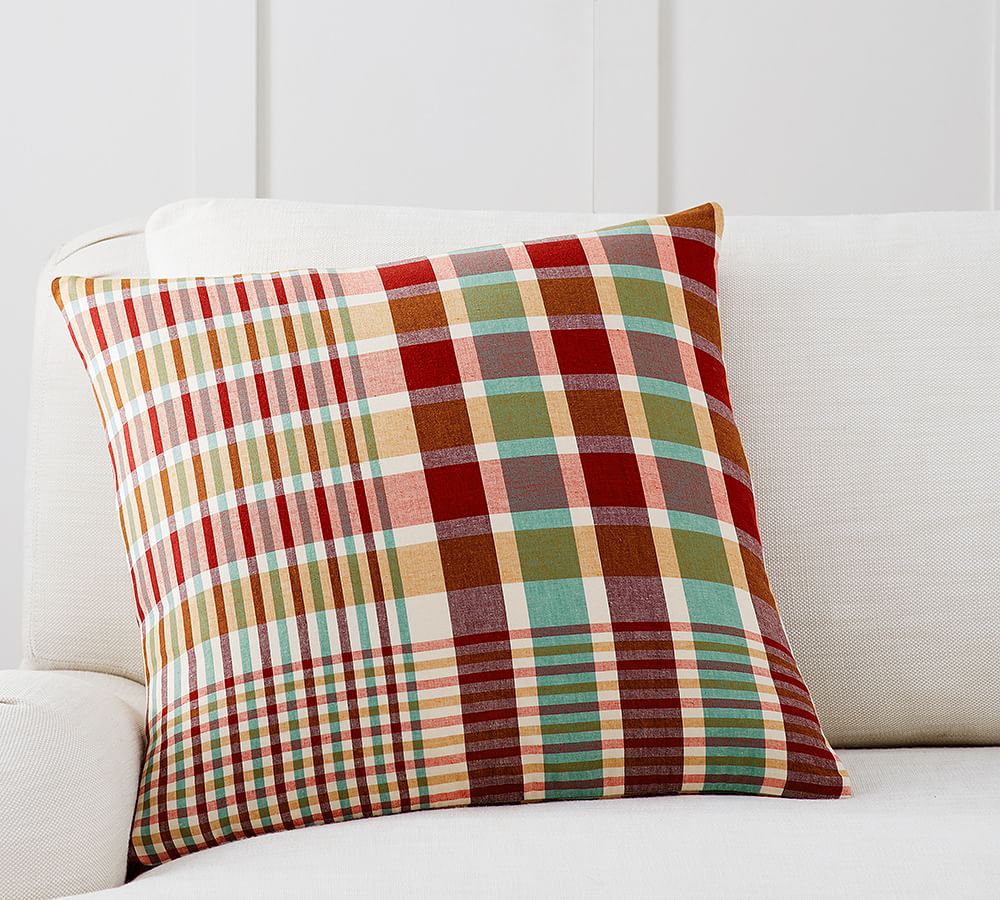 Cameron Plaid Decorative Pillow Cover | Pottery Barn