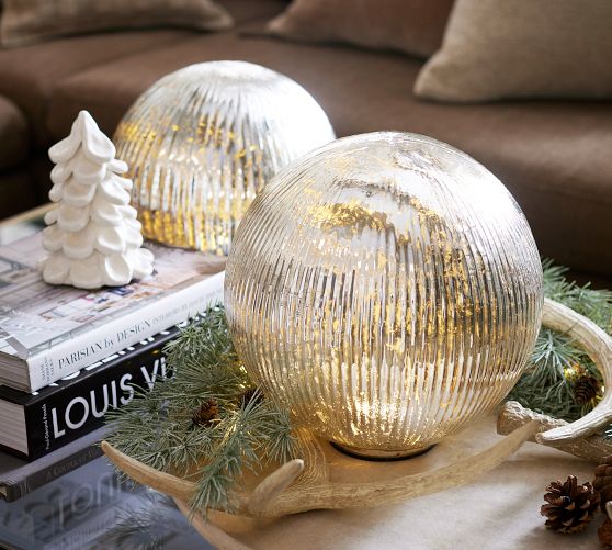 Lit Mercury Bauble | Pottery Barn