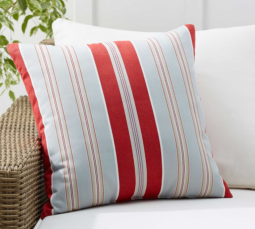 Striped Outdoor Pillow | Pottery Barn