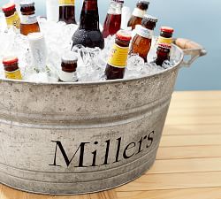 Galvanized Metal Party Bucket & Stand | Pottery Barn