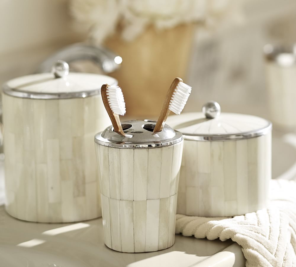Bone Inlay Bath Accessories | Pottery Barn