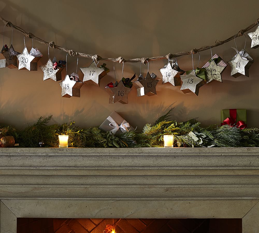 Star Garland Advent Calendar | Pottery Barn