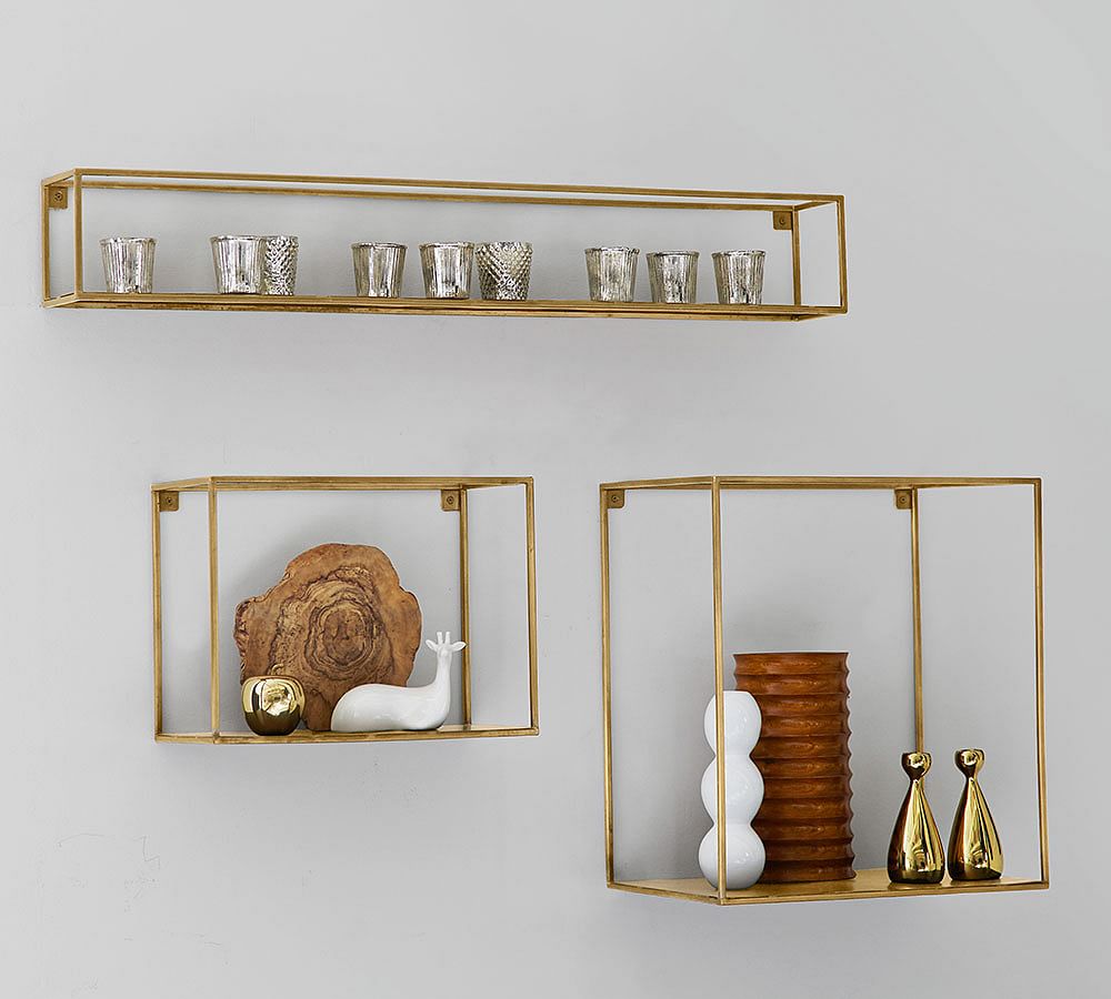 Cube Display Shelves - Bronze Finish | Pottery Barn