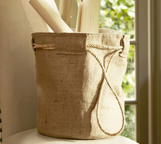 Reinforced Burlap Baskets | Pottery Barn