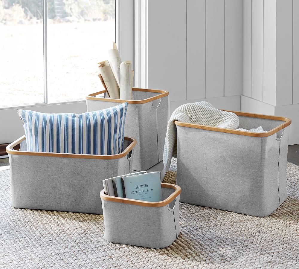 Camryn Fabric Storage Baskets | Pottery Barn