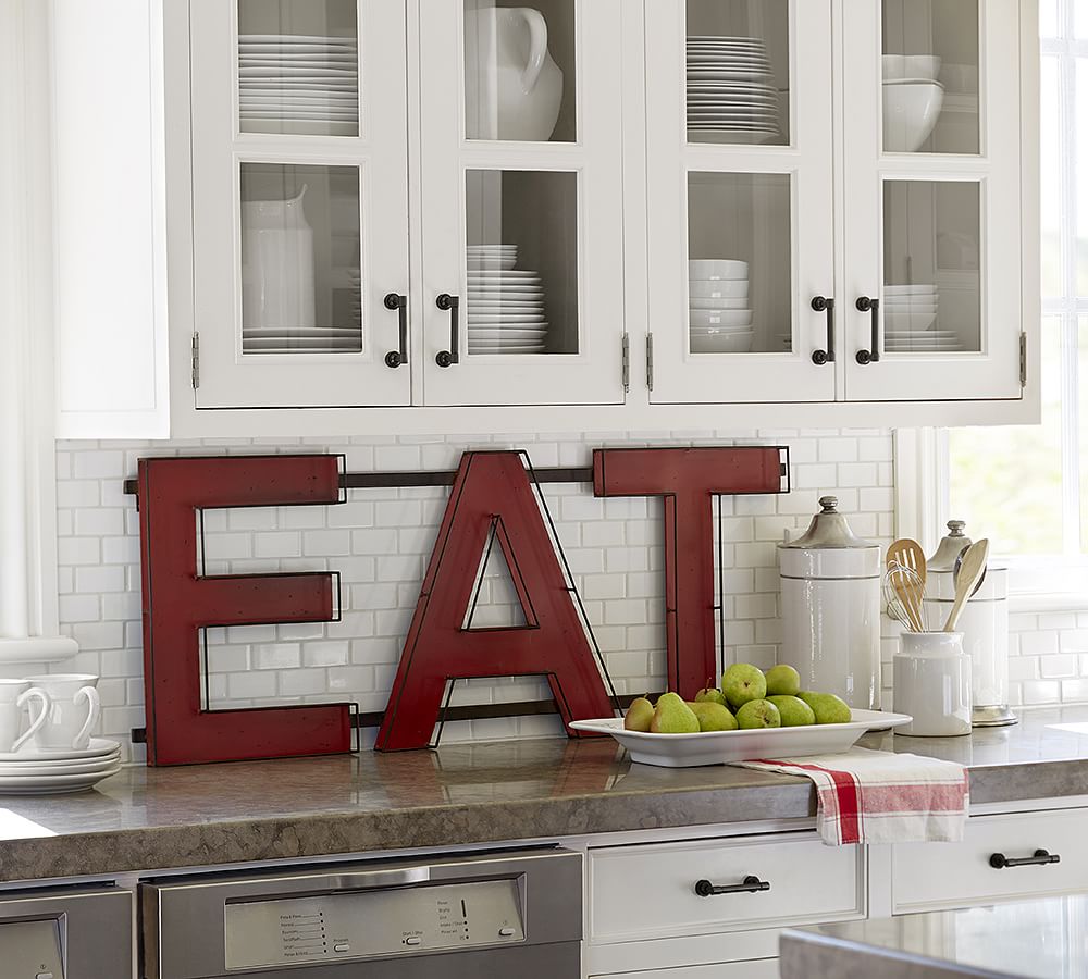 Red Eat Sign | Wall Decor | Pottery Barn