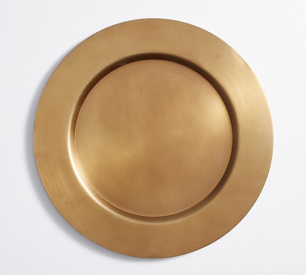 Bleecker Metal Charger Plate | Pottery Barn