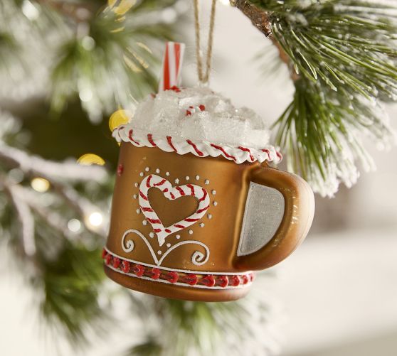 Mercury Gingerbread Mug Ornament | Pottery Barn