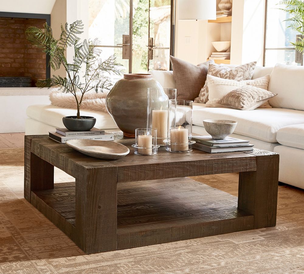 Pottery Barn Square Coffee Table